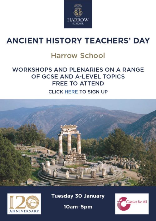 Ancient History Teachers’ Day at Harrow School | @harrowschoolclassics ...